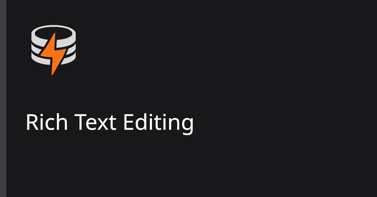 Rich Text Editing | LiveStore (0.3.1)