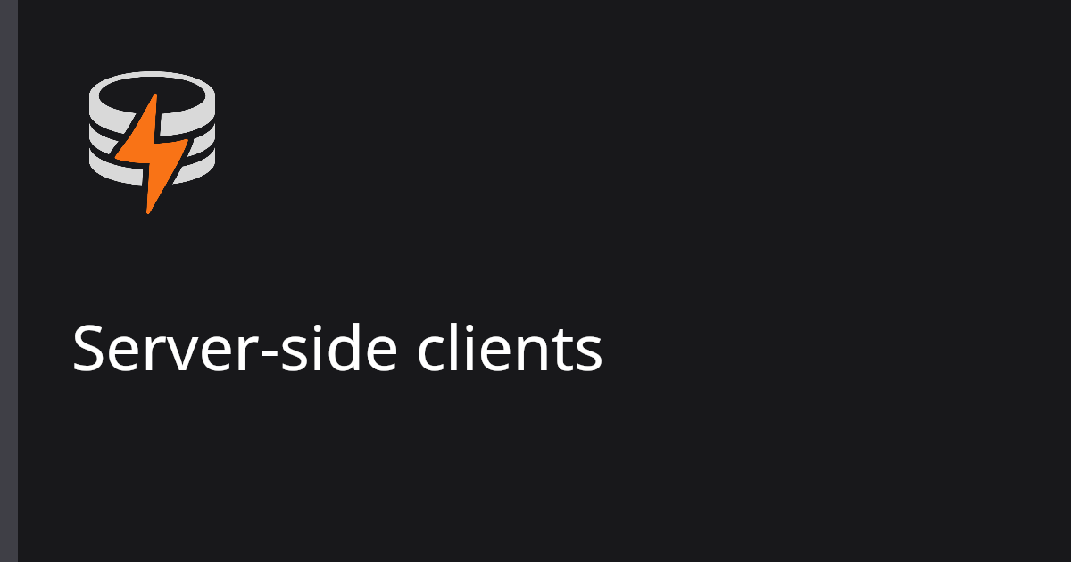 Server-side clients | LiveStore (0.3.1)